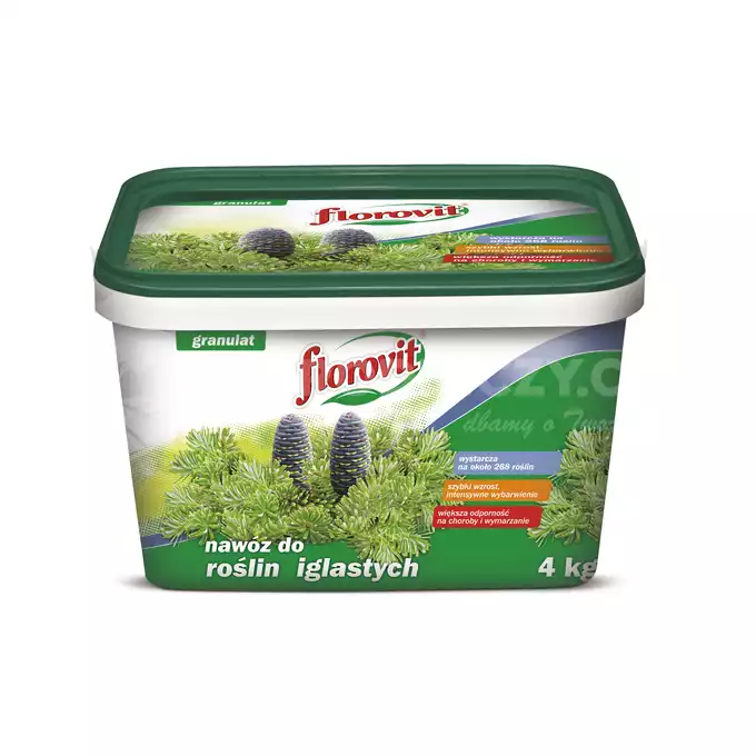 Nawóz do roślin iglastych 4kg wiadro INCO FLOROVIT do iglaków, szybki wzrost, większa odporność ...