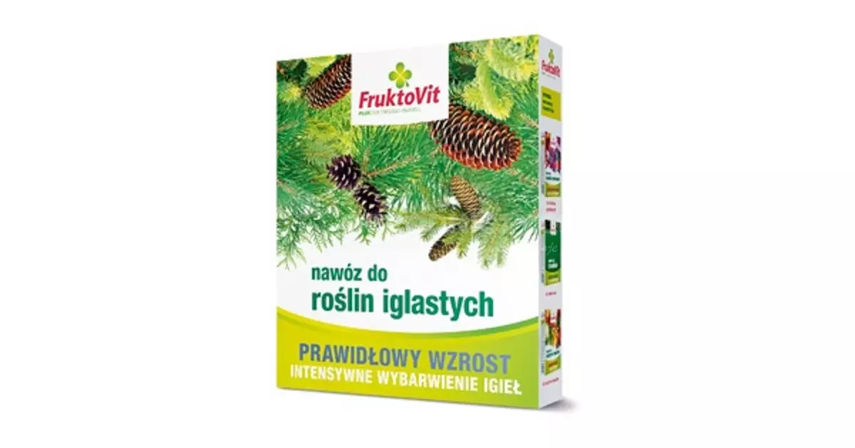Nawóz do roślin iglastych 1,2kg FRUKTOVIT PLUS prawidłowy wzrost, intensywne wybarwienie igieł ...
