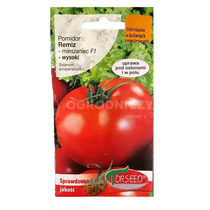 Pomidor wysoki Remiz F1 0,1g TORSEED do uprawy pod osłonami i w polu, odmiana o zwartym pokroju ...