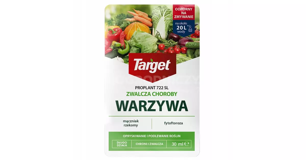 Proplant 722SL 30ml Target zwalcza choroby warzyw, fytoftoroza, mączniak rzekomy, zgorzel, długo ...