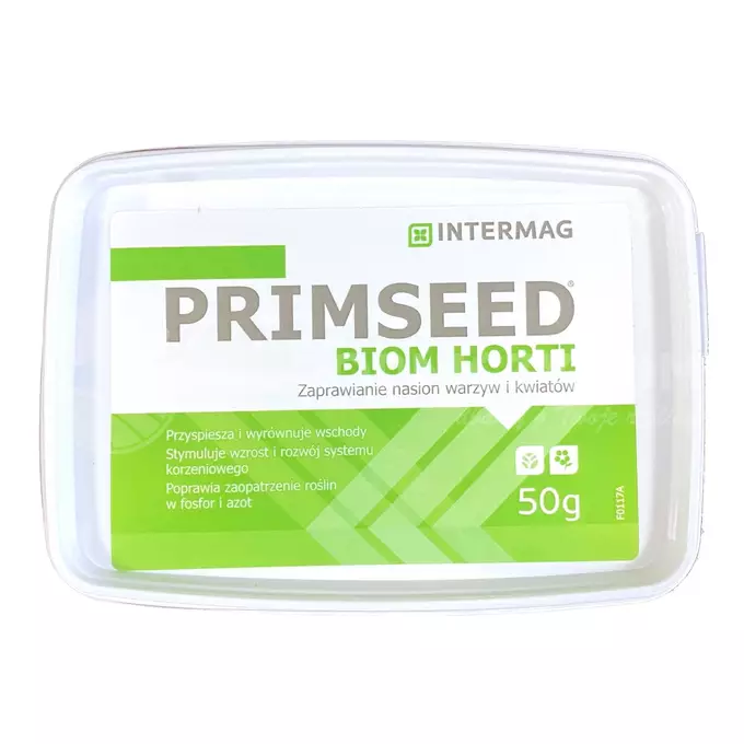 Primseed Biom Horti 50g INTERMAG zaprawianie warzyw i kwiatów, wyrównuje wschody, stymuluje ...