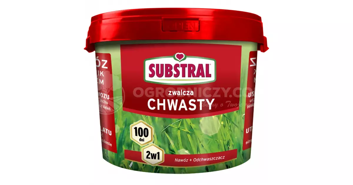 Nawóz + Odchwaszczacz 2W1 100dni 5kg SUBSTRAL zwalcza chwasty, długo działa, wzmacnia system ...